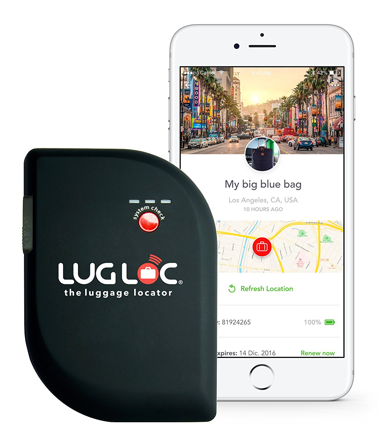 Keep track of your luggage with LugLoc